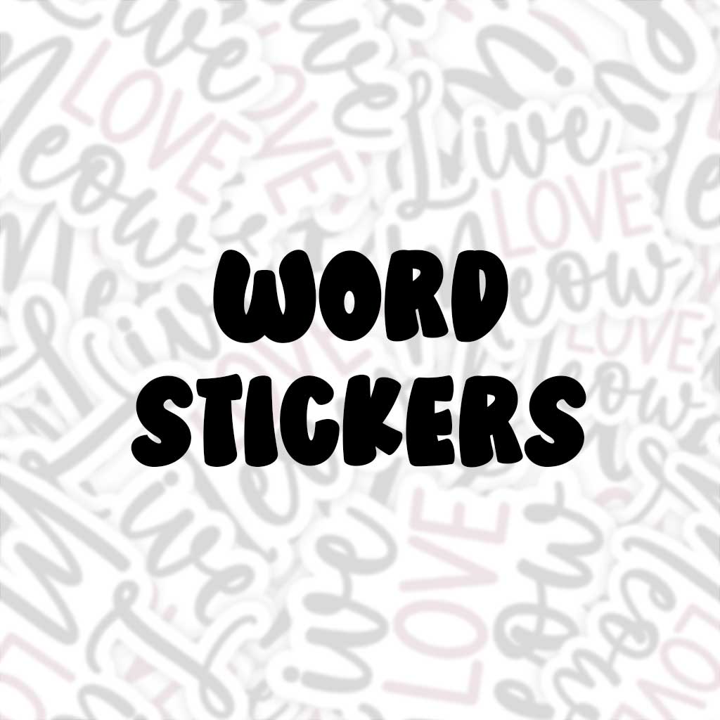 Word Stickers – Cat Lady Alley